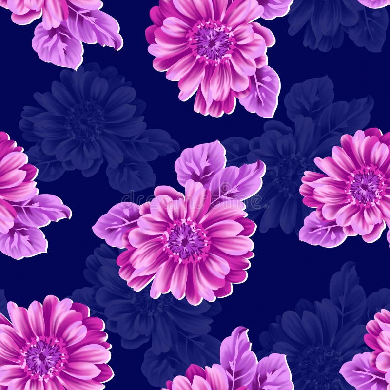 Seamless Flower Repeat Pattern, Wallpaper, Fabric, Digital , Textile ...