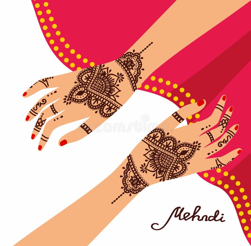 Ceremony Mehandi Stock Illustrations – 110 Ceremony Mehandi Stock ...