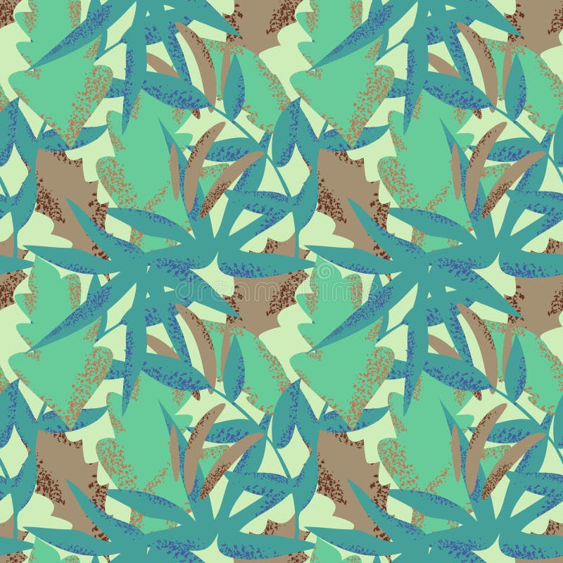 Seamless foliage pattern stock vector. Illustration of tile - 241018745