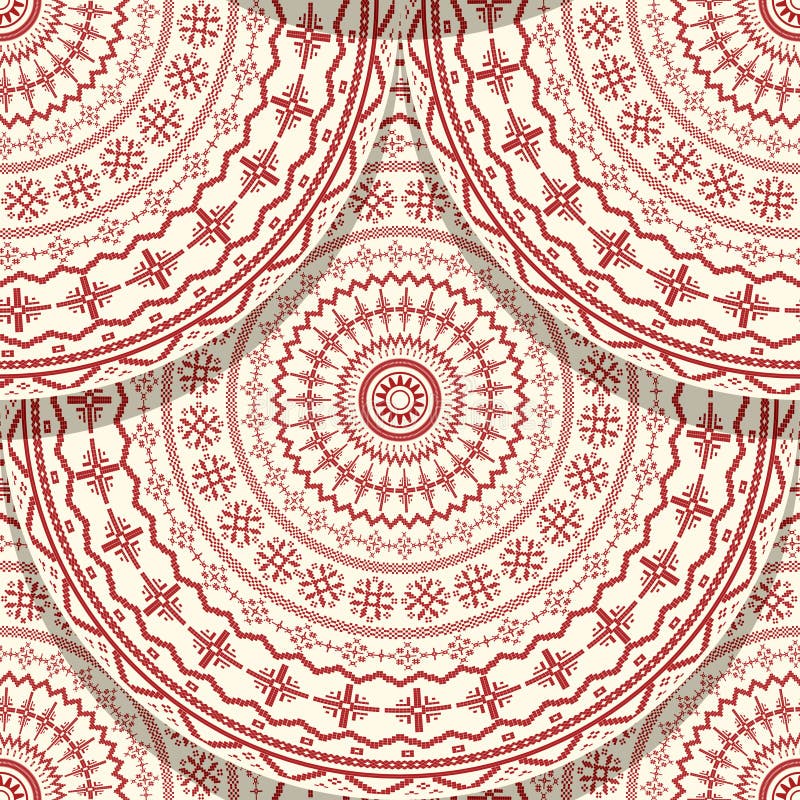 Seamless Folk Romanian Pattern Stock Vector - Illustration of european ...