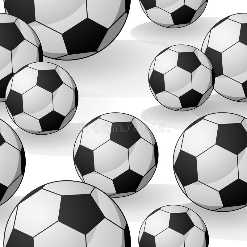 Seamless Football Pattern stock vector. Illustration of championship ...