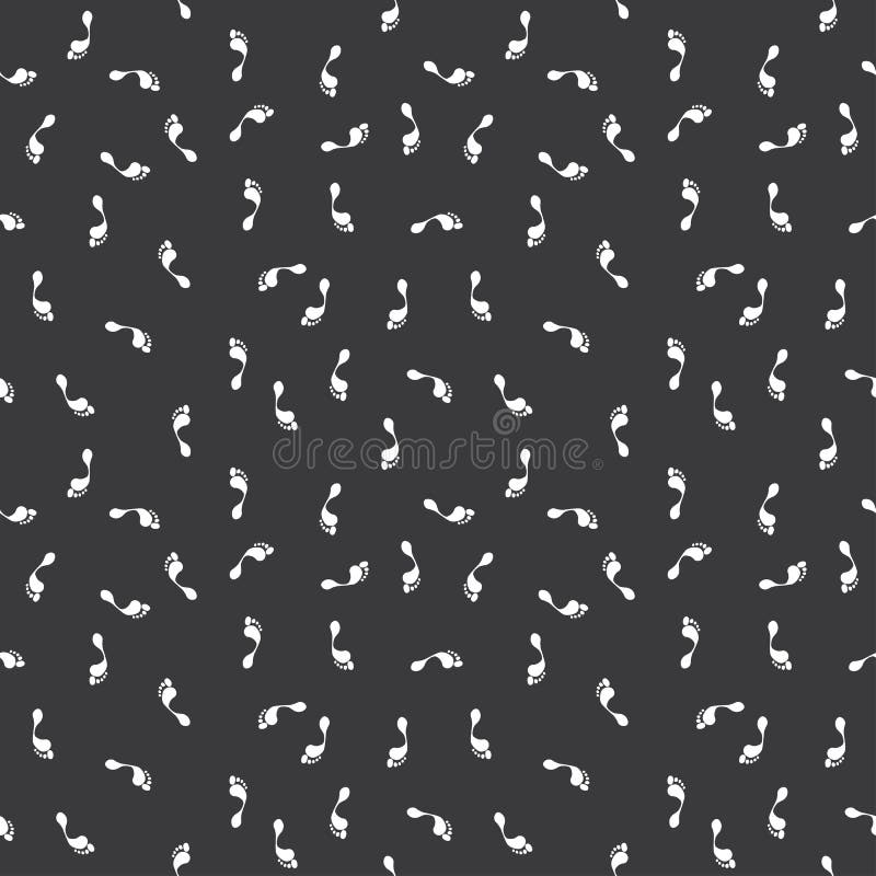Seamless Footstep Pattern stock vector. Illustration of stamp - 69282836
