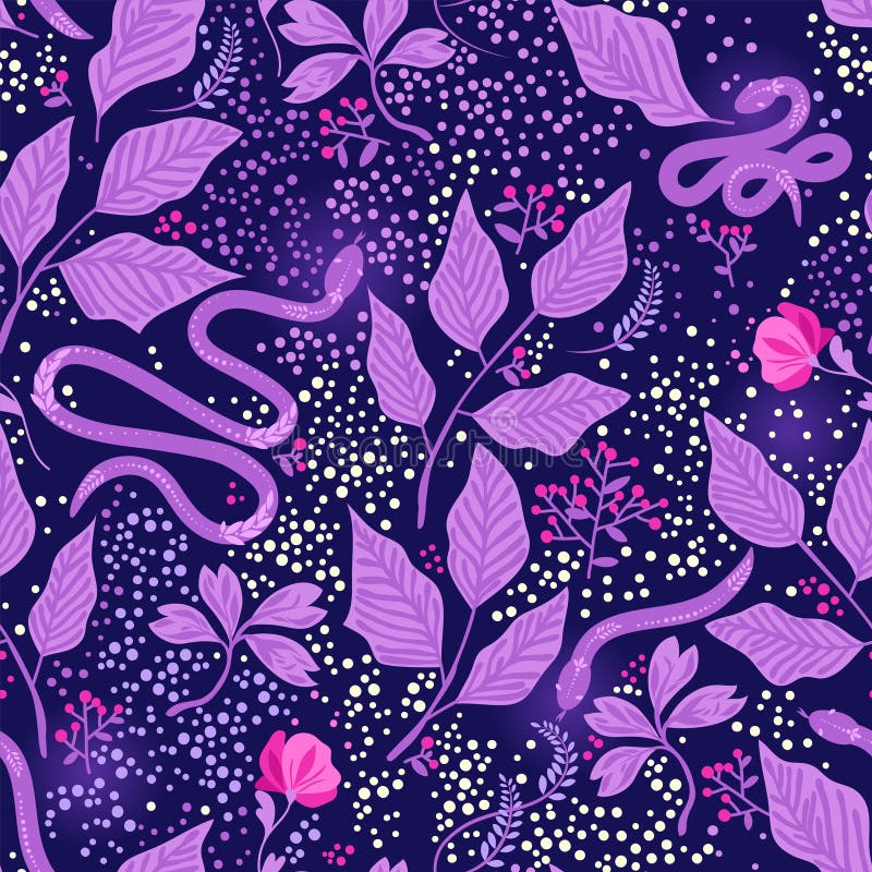 Fairy Forest Snake Pattern Stock Illustrations – 23 Fairy Forest Snake ...