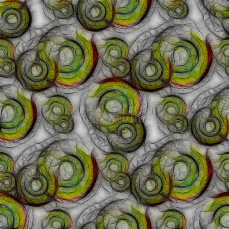 Seamless Fractal Color Abstract Pattern Stock Illustration ...