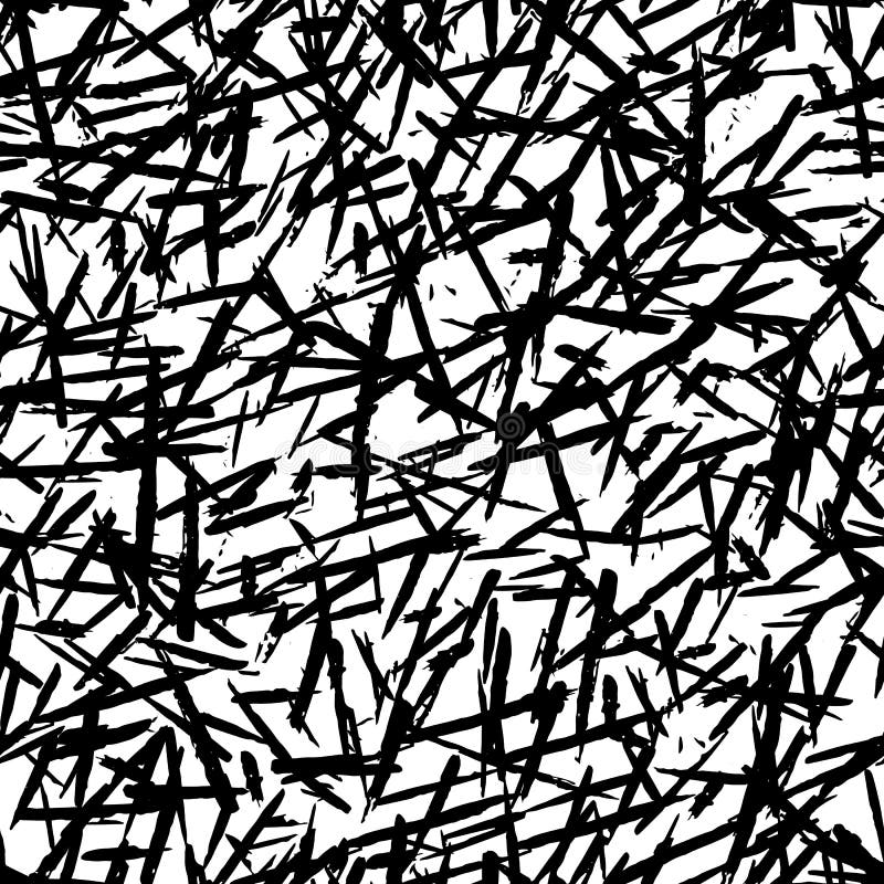 Seamless Freehand Drawn Background Uneven Texture with Random Strokes ...