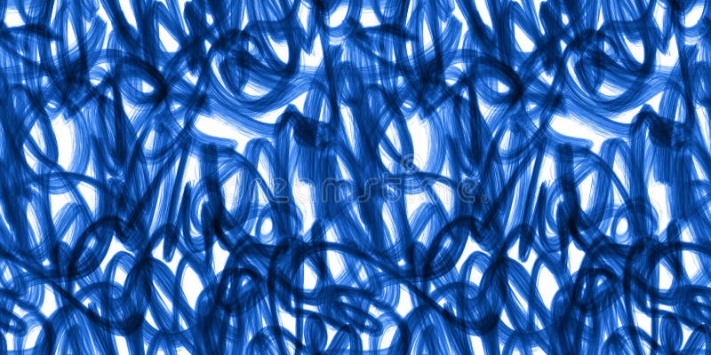 Seamless Freestyle Hand Drawn Painterly Brush Stroke Modern Abstract ...