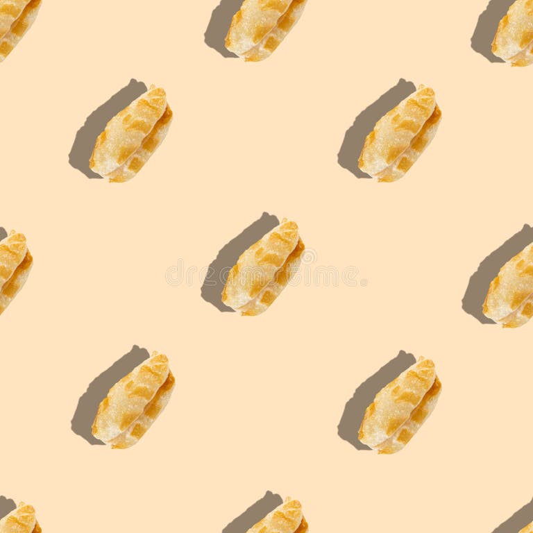 Seamless Fried Puffed Rice Pattern Stock Image - Image of expanded ...