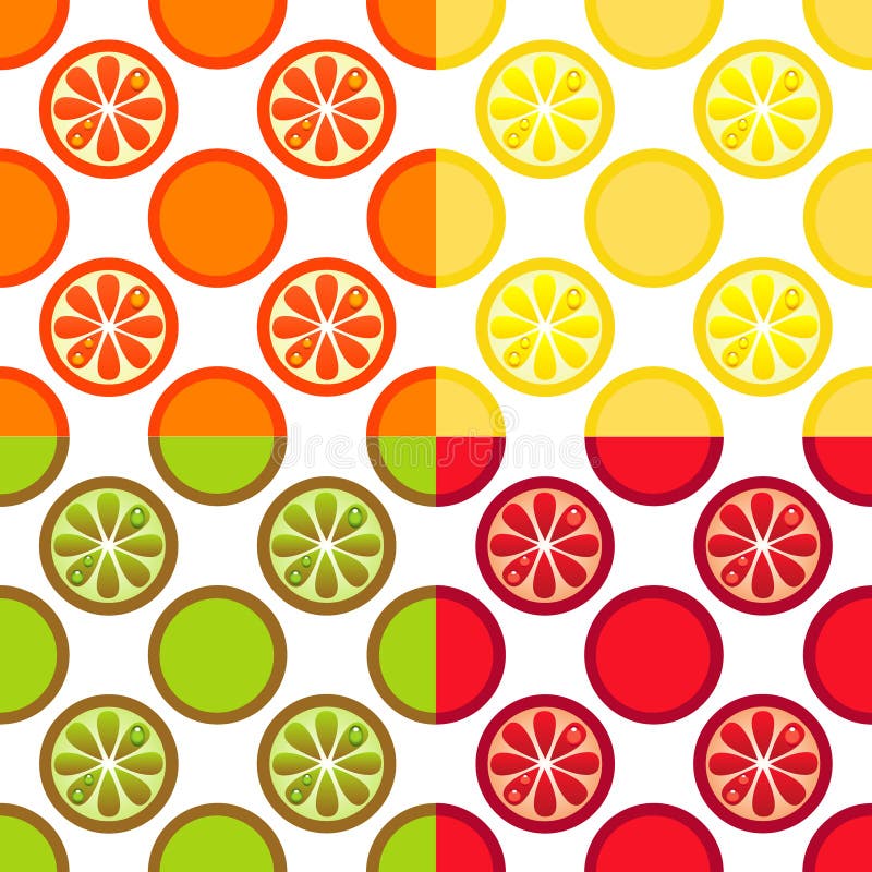 Seamless Fruit Pattern stock vector. Illustration of lime - 9406628
