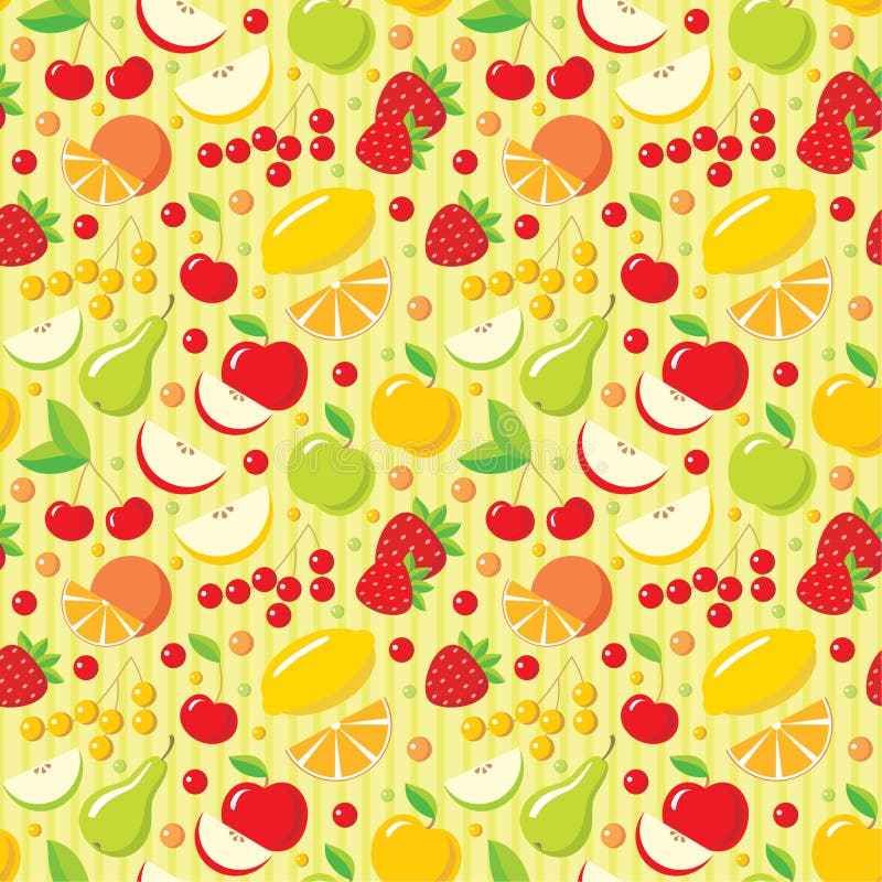 Set of fruit patterns stock vector. Illustration of white - 30821562