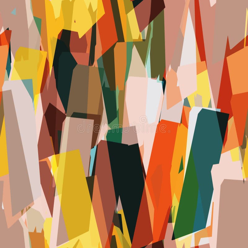 Seamless Funky Expressive and Energetic Paper Cut Out Collage Surface ...