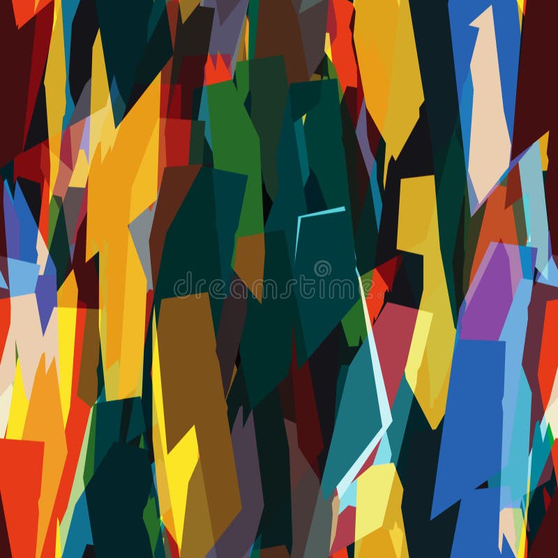 Seamless Funky Expressive and Energetic Paper Cut Out Collage Surface ...