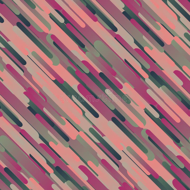 Seamless Funky Pill Shaped Gradient Lines Surface Pattern Design for ...