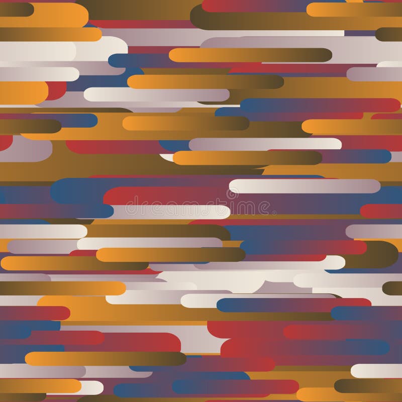 Seamless Funky Pill Shaped Gradient Lines Surface Pattern Design for ...