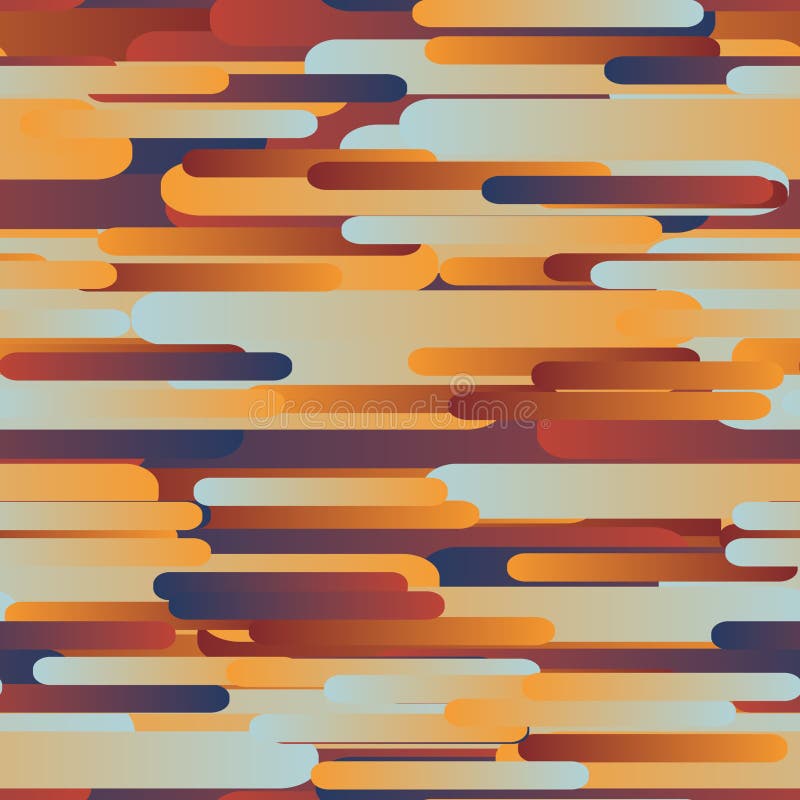 Seamless Funky Pill Shaped Gradient Lines Surface Pattern Design for ...