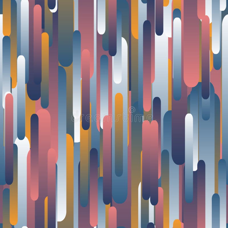 Seamless Funky Pill Shaped Gradient Lines Surface Pattern Design for ...