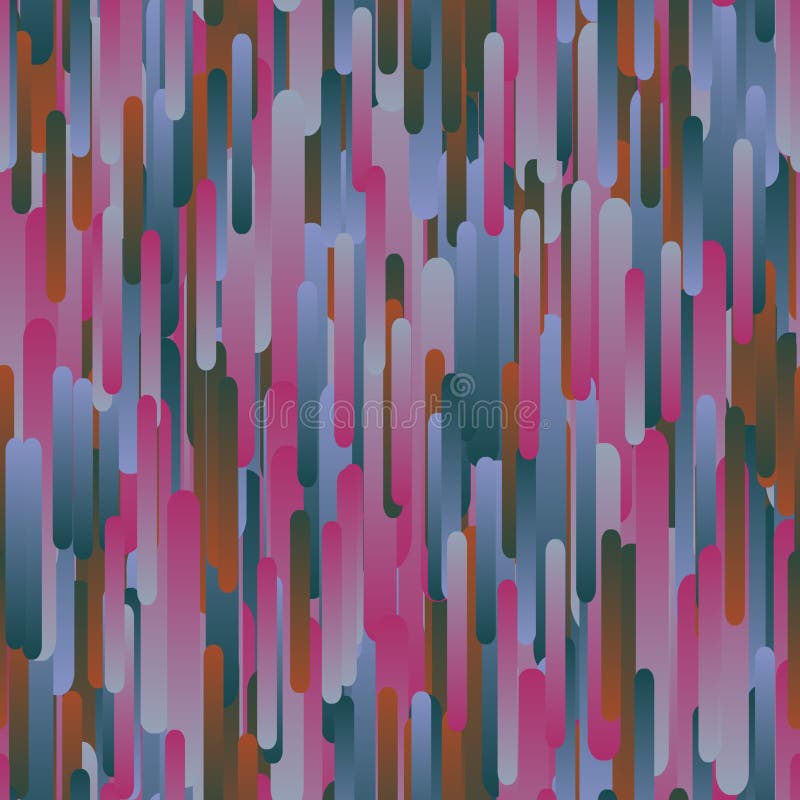 Seamless Funky Pill Shaped Gradient Lines Surface Pattern Design for ...