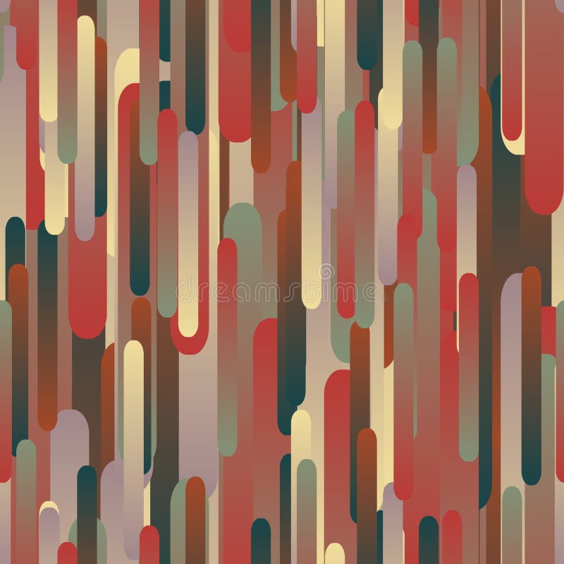 Seamless Funky Pill Shaped Gradient Lines Surface Pattern Design for ...