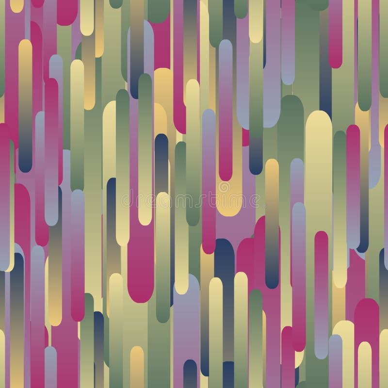 Seamless Funky Pill Shaped Gradient Lines Surface Pattern Design for ...