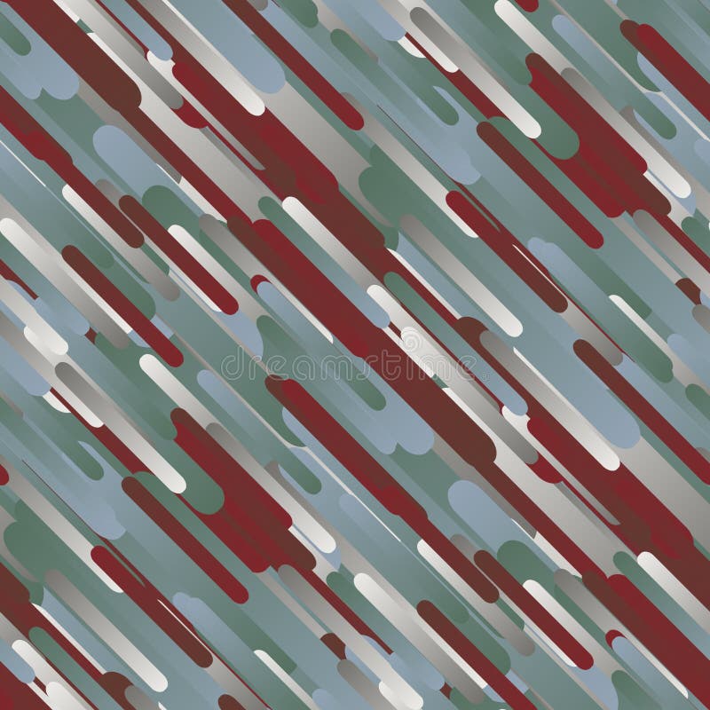 Seamless Funky Pill Shaped Gradient Lines Surface Pattern Design for ...