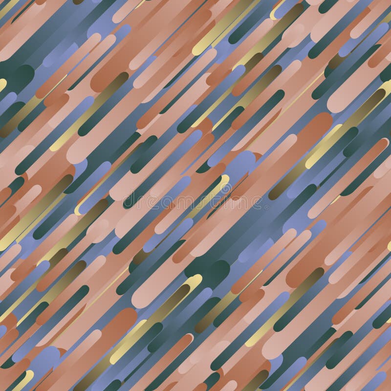 Seamless Funky Pill Shaped Gradient Lines Surface Pattern Design for ...