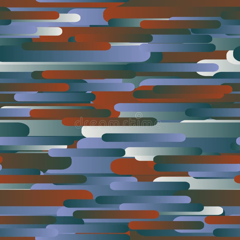 Seamless Funky Pill Shaped Gradient Lines Surface Pattern Design for ...