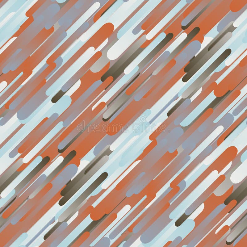 Seamless Funky Pill Shaped Gradient Lines Surface Pattern Design for ...