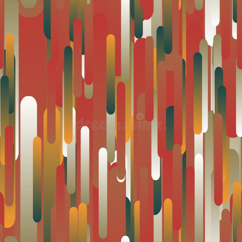 Seamless Funky Pill Shaped Gradient Lines Surface Pattern Design for ...