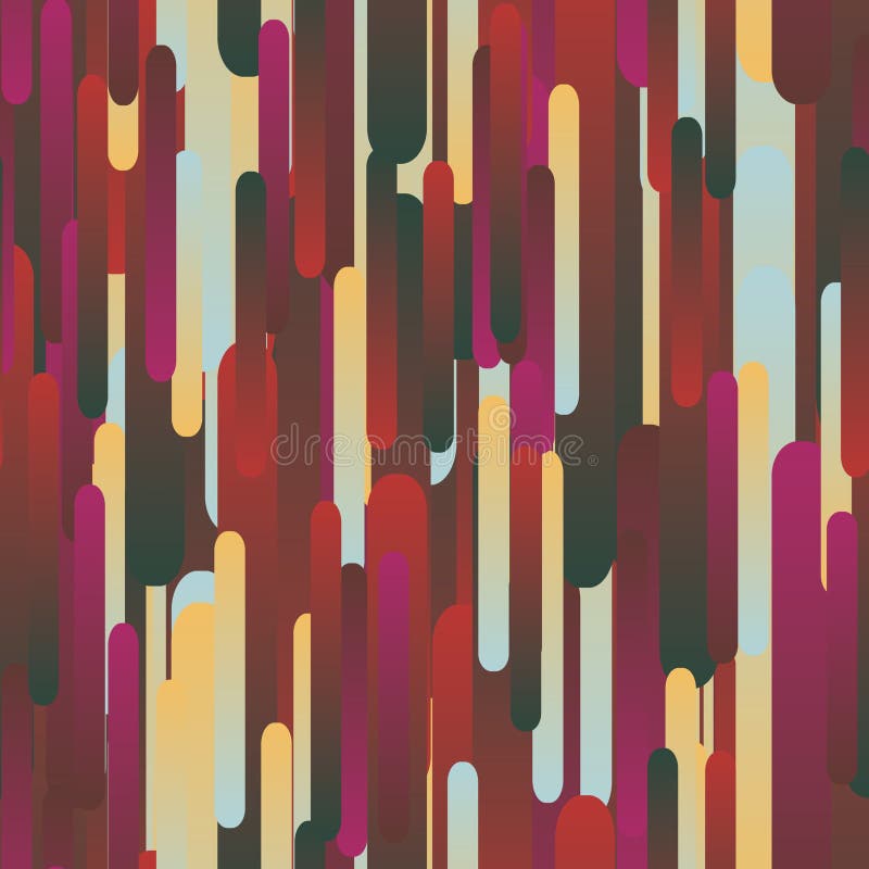 Seamless Funky Pill Shaped Gradient Lines Surface Pattern Design for ...
