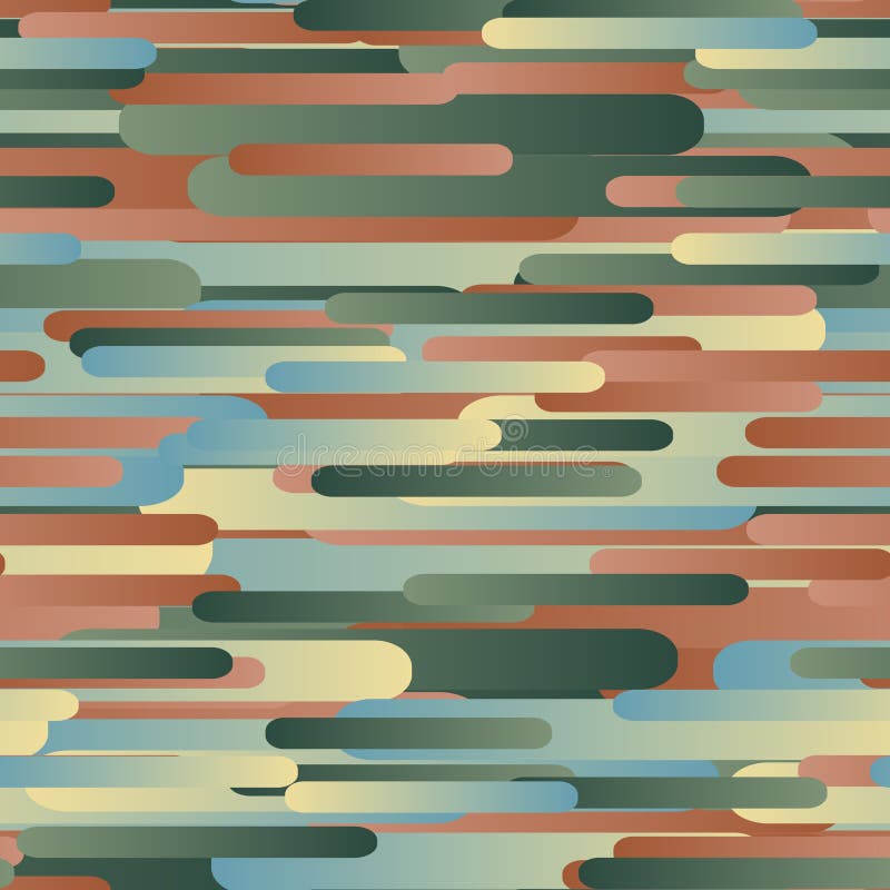 Seamless Funky Pill Shaped Gradient Lines Surface Pattern Design for ...