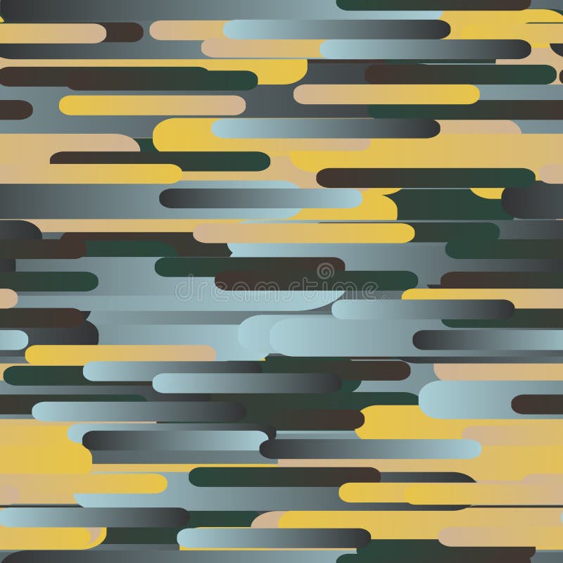 Seamless Funky Pill Shaped Gradient Lines Surface Pattern Design for ...