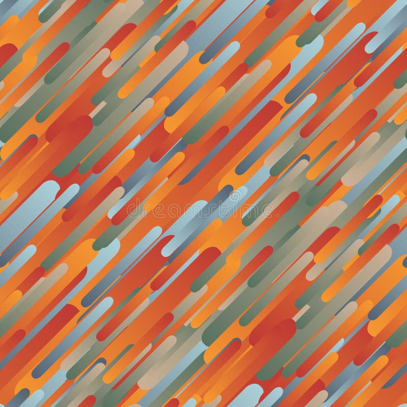 Seamless Funky Pill Shaped Gradient Lines Surface Pattern Design for ...