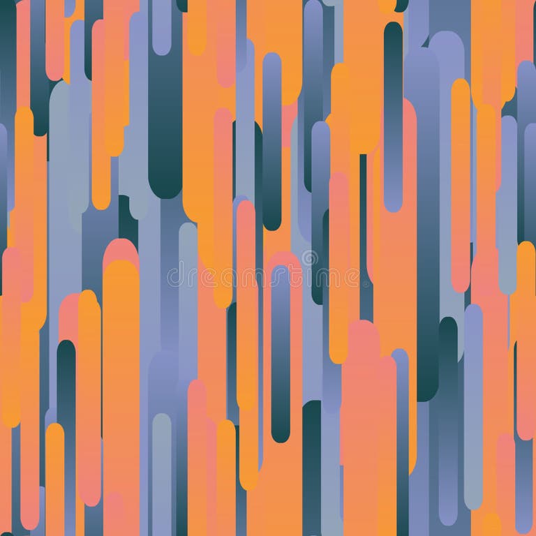 Seamless Funky Pill Shaped Gradient Lines Surface Pattern Design for ...