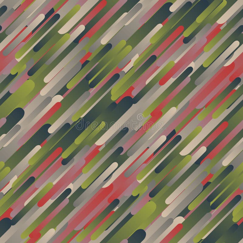 Seamless Funky Pill Shaped Gradient Lines Surface Pattern Design for ...