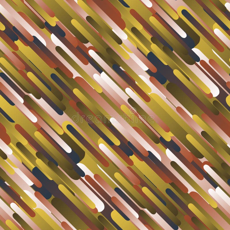 Seamless Funky Pill Shaped Gradient Lines Surface Pattern Design for ...