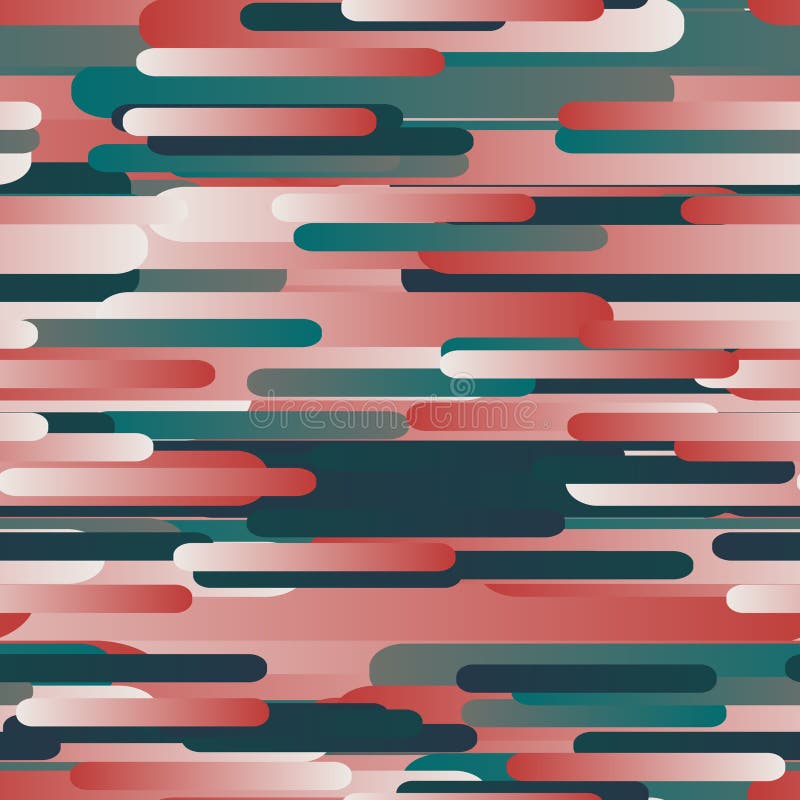Seamless Funky Pill Shaped Gradient Lines Surface Pattern Design for ...