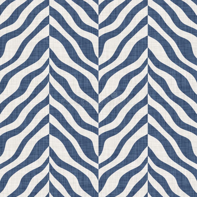 Seamless Funky Wavy Chevron Strip Pattern for Surface Print. Stock ...