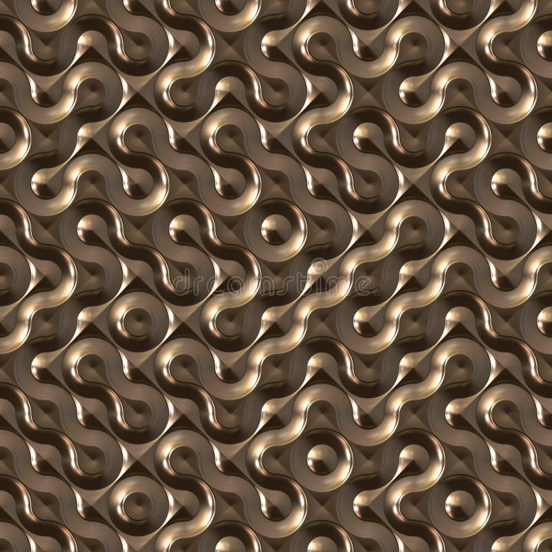 Seamless Futuristic Metal Texture Stock Illustration - Image: 6317646