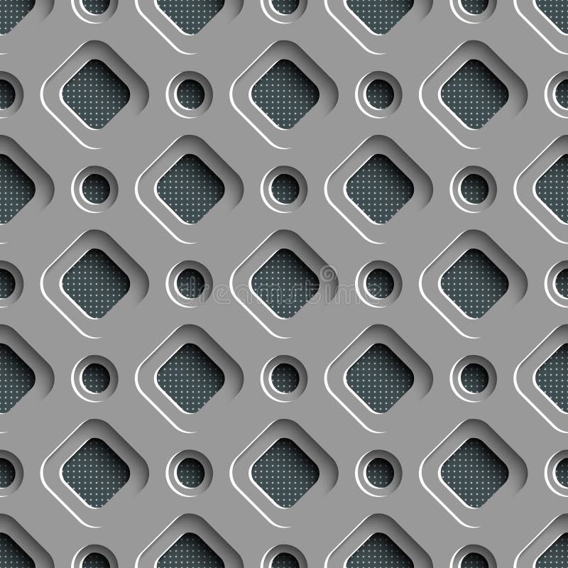 Seamless Futuristic Metal Texture Stock Illustration - Illustration of ...