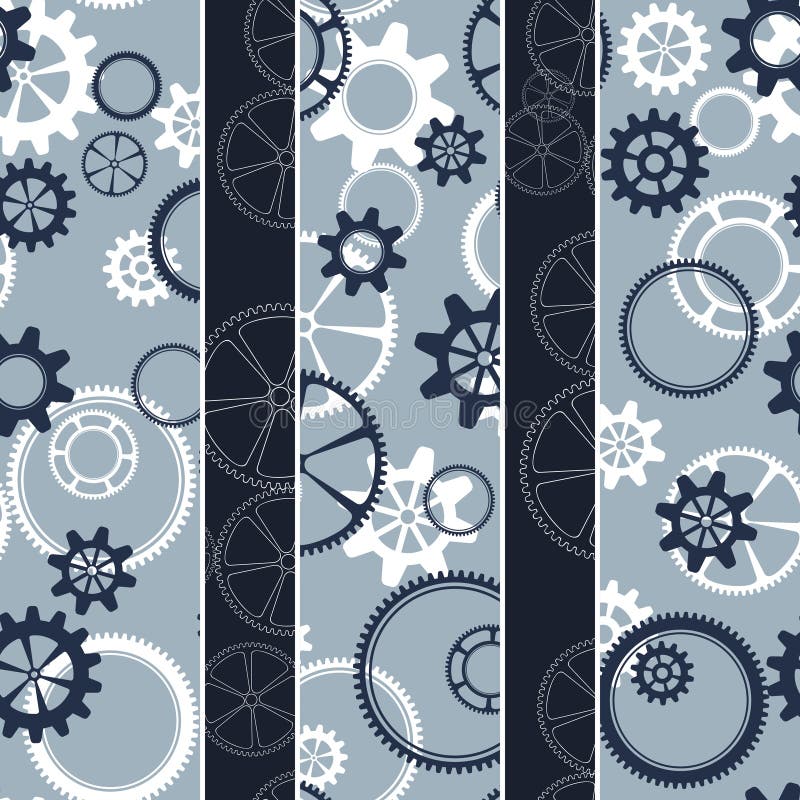 Seamless gear pattern stock illustration. Illustration of decor - 22433396