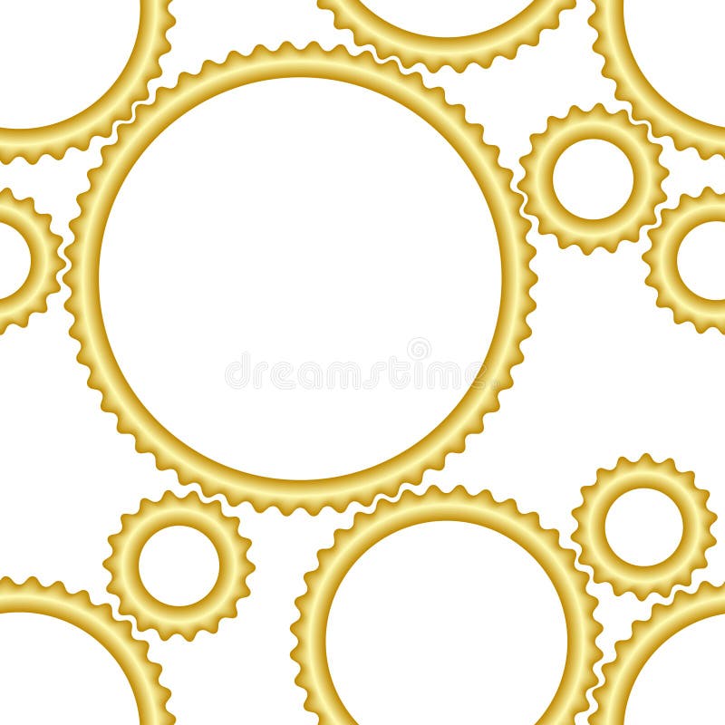 Seamless gear pattern stock vector. Illustration of graphic - 9690042