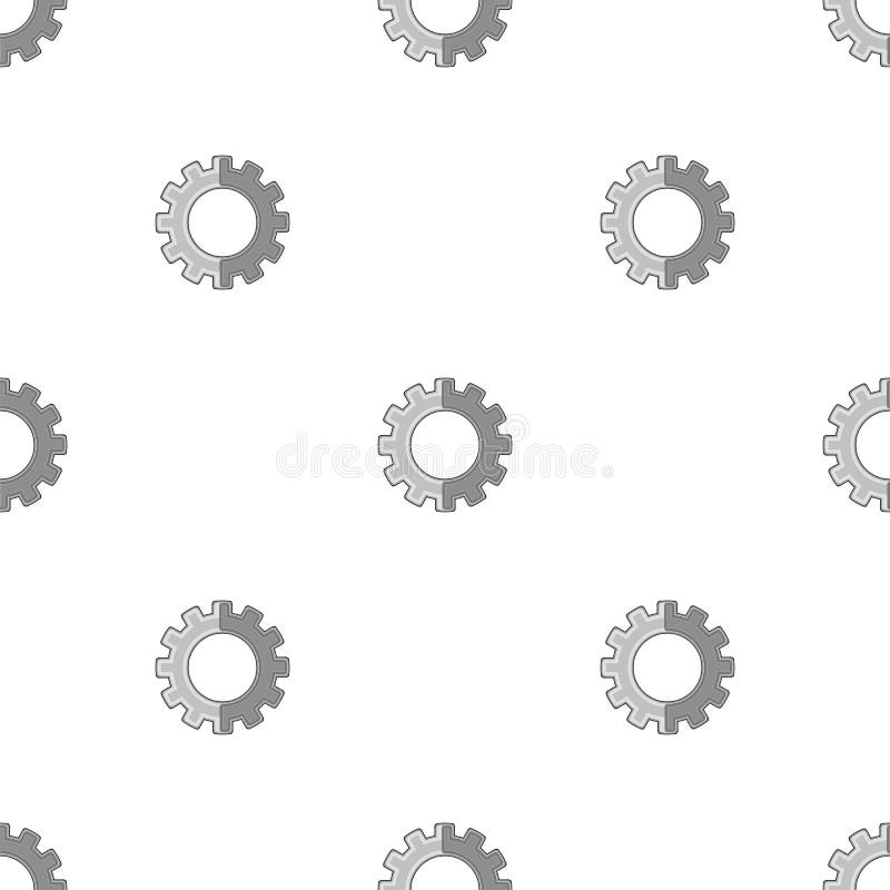 Seamless Gear Pattern stock illustration. Illustration of icon - 76313722