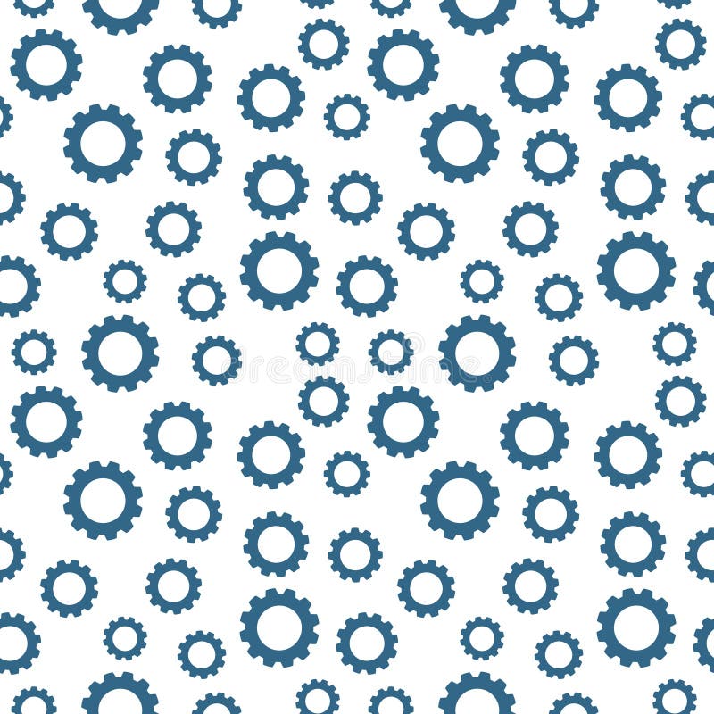 Seamless Gear Wheel Background. Vector Pattern Stock Vector ...