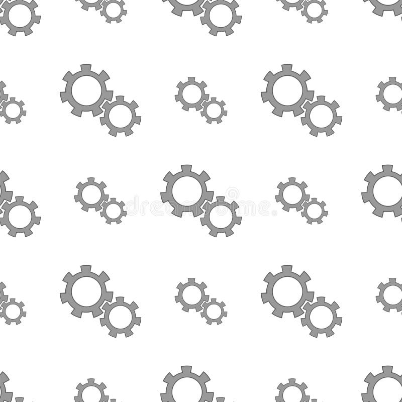 Seamless Gears Pattern stock vector. Illustration of equipment - 73679567