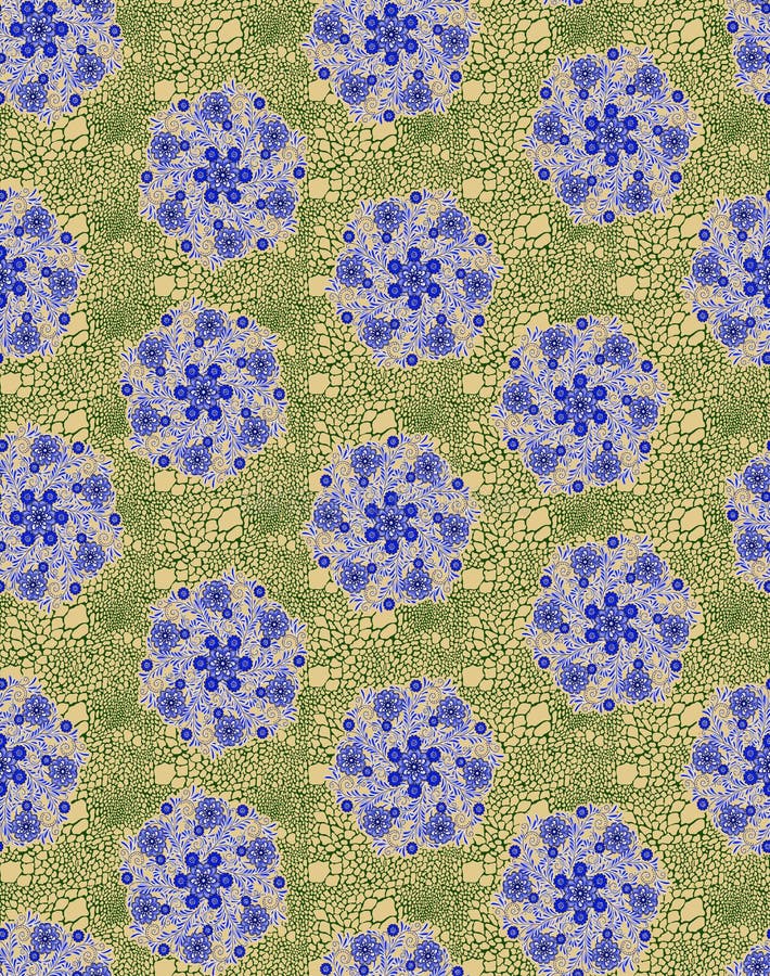 Abstract Colorful Block Print Pattern Stock Illustration - Illustration ...