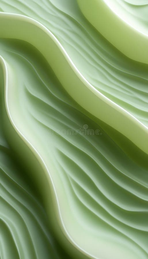 Seamless Gentle Wave 3D Texture Pattern Background, Light Yellow ...