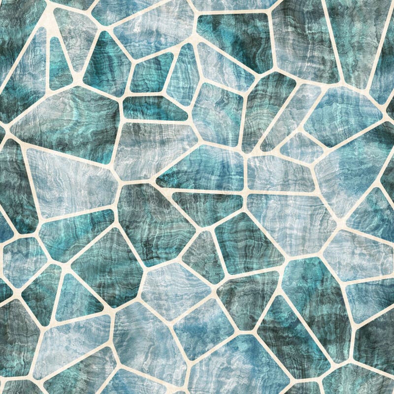 Seamless Geo Tile Shape Collage Surface Pattern Stock Illustration ...