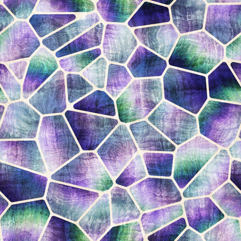 Seamless Geo Tile Shape Collage Surface Pattern Stock Illustration ...