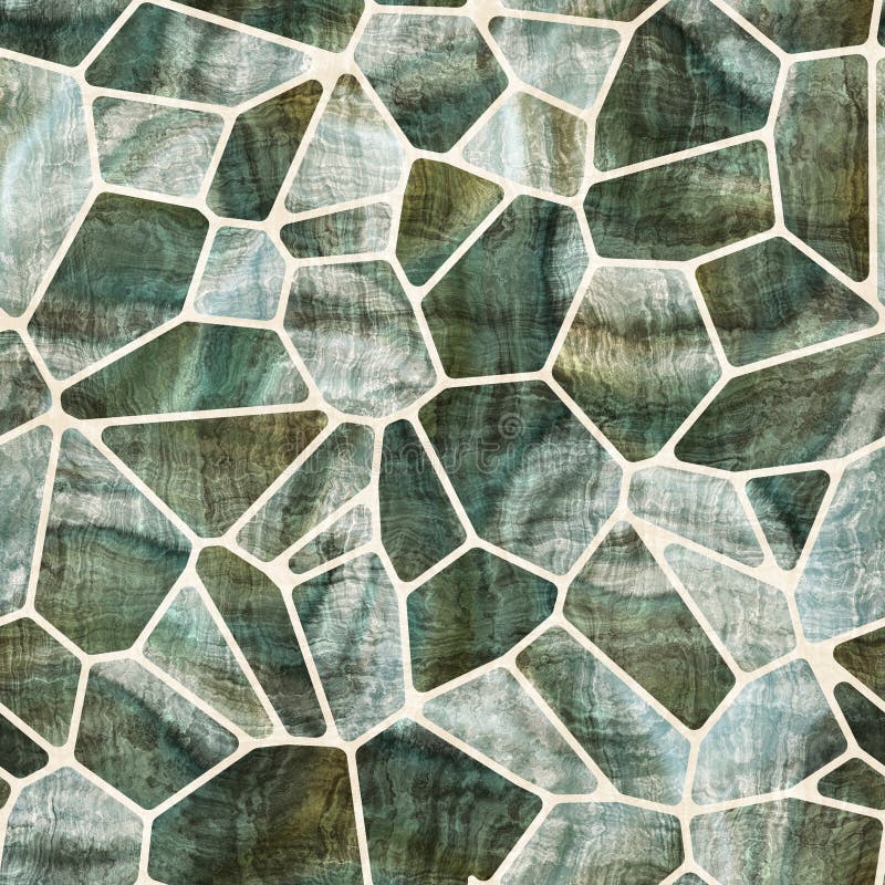 Seamless Geo Tile Shape Collage Surface Pattern Stock Image - Image of ...