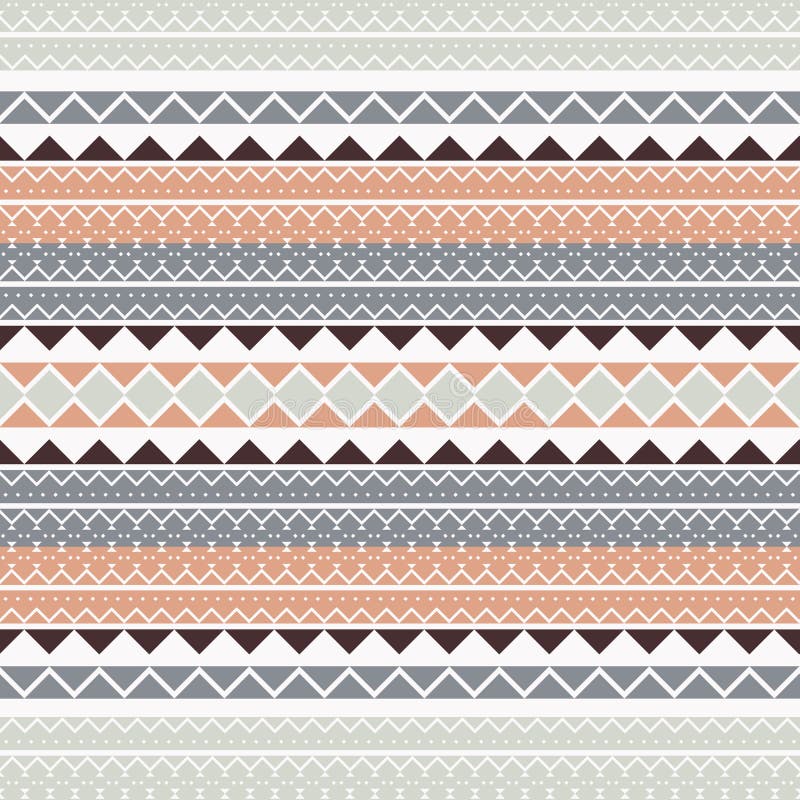 Seamless Pattern Based on American Indians. Geometric Ornament ...