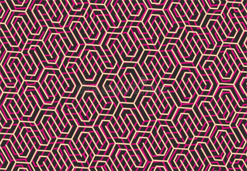 Seamless Geometric Abstract Hexagonal Pattern Cdr X6 Stock Illustration ...